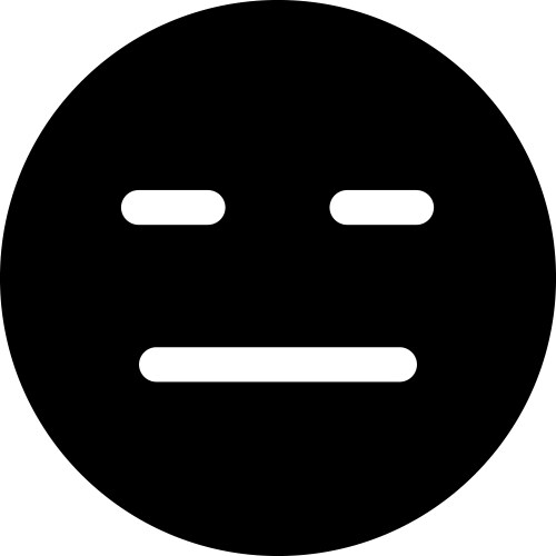 Expressionless Emoticon Face Vector Images (over 150)