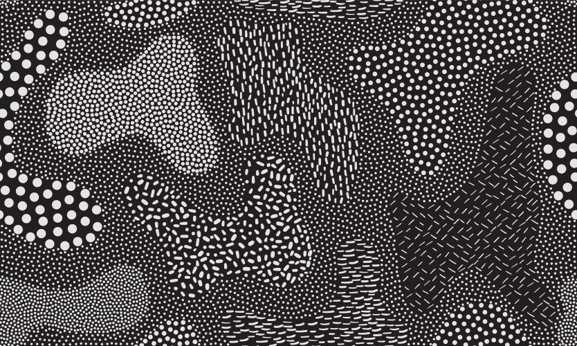 Pointillism art pattern background Royalty Free Vector Image