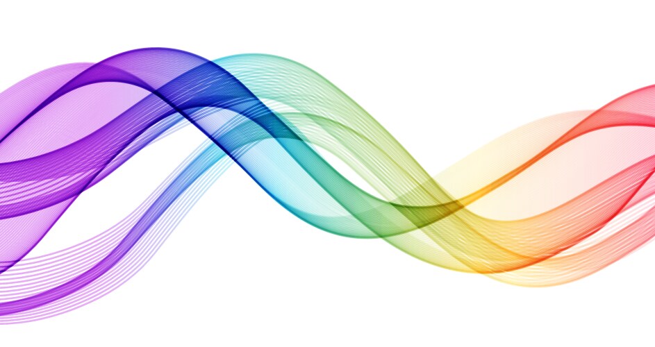 Abstract colorful flowing wave lines Royalty Free Vector
