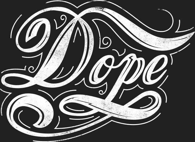 No dope hope Royalty Free Vector Image - VectorStock