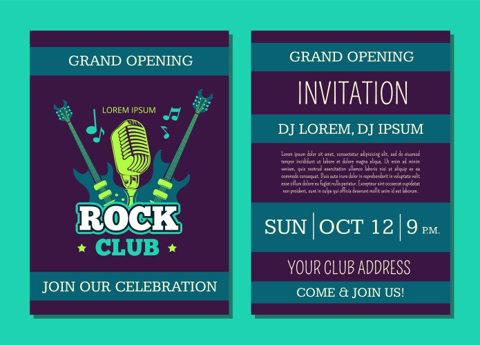 Music Concert Invitation Card Vector Images (over 5,000)