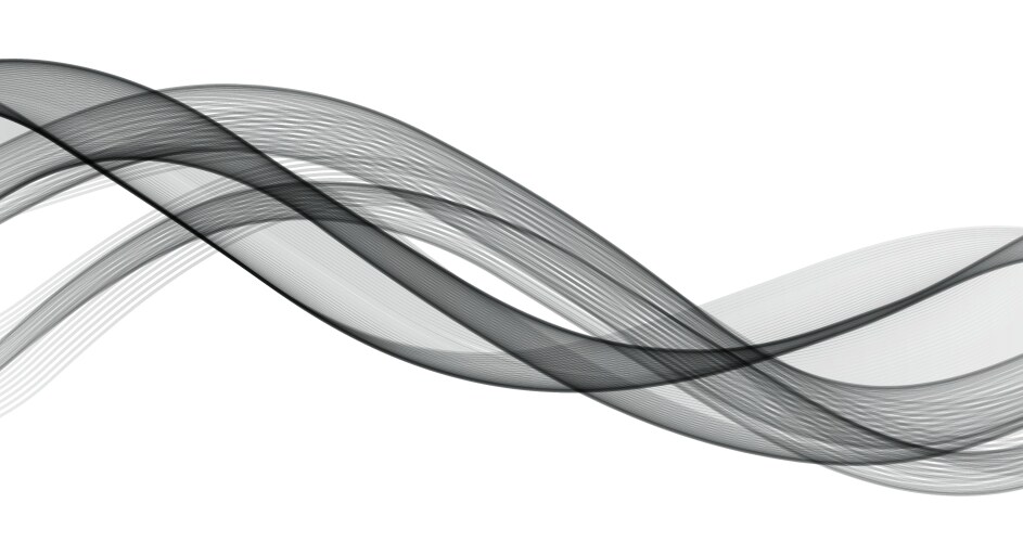 Abstract black wave design element Royalty Free Vector Image