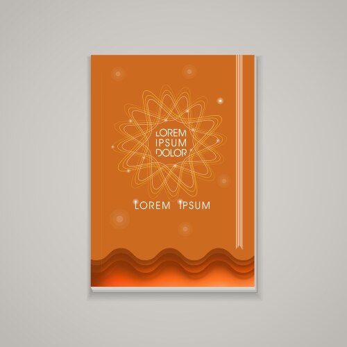 Elegant book cover template design Royalty Free Vector Image