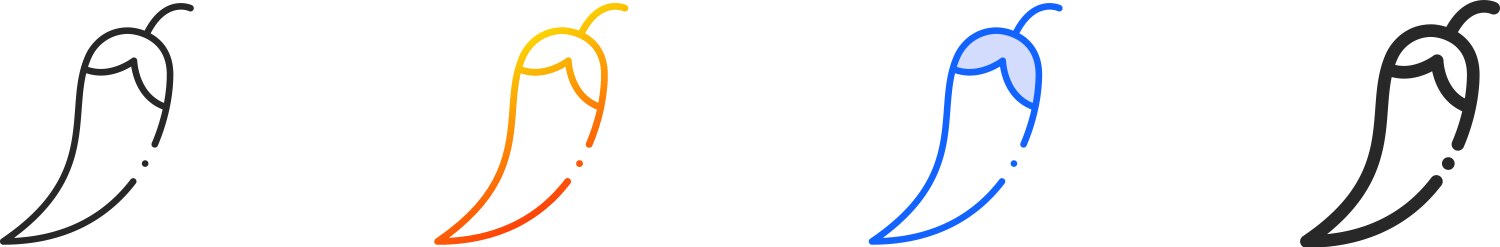 Chilli Outline Vector Images (over 1,900)