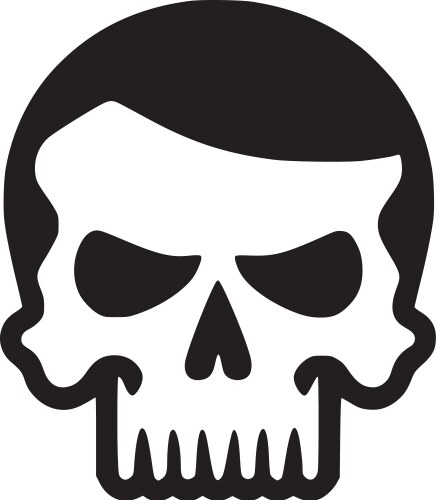 Skull Front Facing Vector Images (over 2,500)