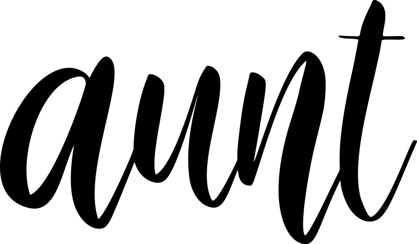 I m favorite aunt t-shirt design hand Royalty Free Vector