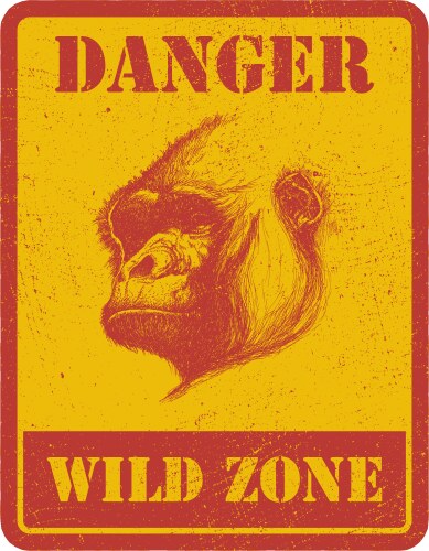 A road warning sign Royalty Free Vector Image - VectorStock