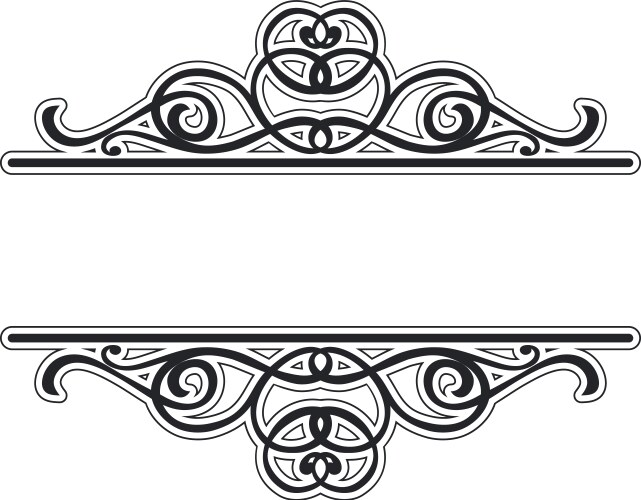 Ornate scroll Royalty Free Vector Image - VectorStock Ornate scroll Royalty Free Vector Image - VectorStock