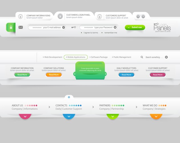 Web template Royalty Free Vector Image - VectorStock