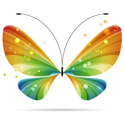 Rainbow Butterfly Vector Images (over 4,600)