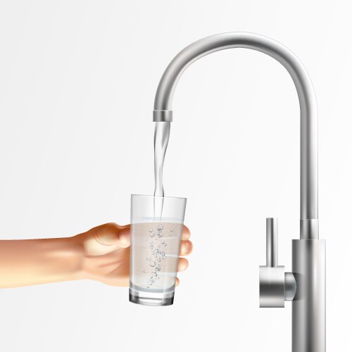 Clean bathroom faucet cartoon Royalty Free Vector Image