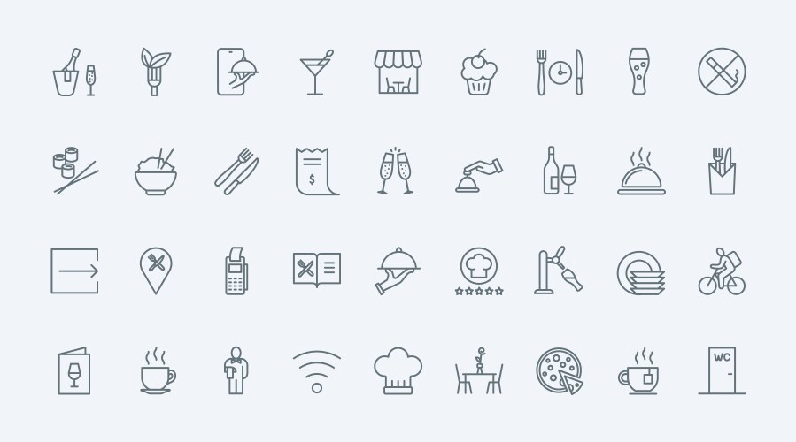 Restaurant Line Vector Images (over 220,000)