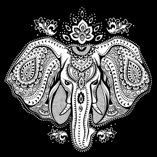 Elephant Motif Vector Images (over 420)