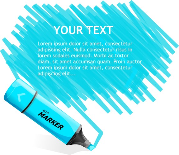 Marker text box Royalty Free Vector Image - VectorStock