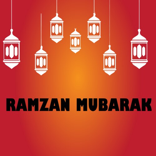 Ramzan mubarak ramadan kareem Royalty Free Vector Image