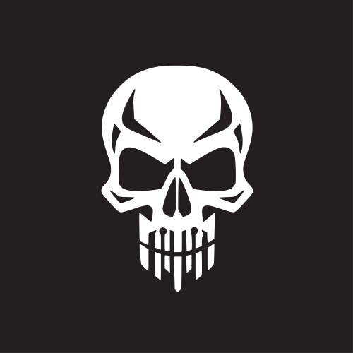 Skull Front Facing Vector Images (over 2,500)