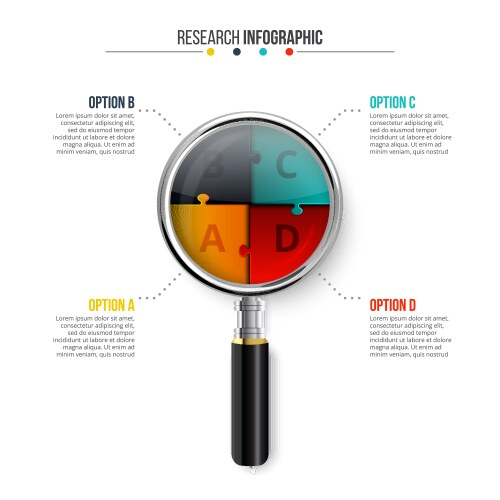 Magnifying Glass Infographic Vector Images (over 11,000)