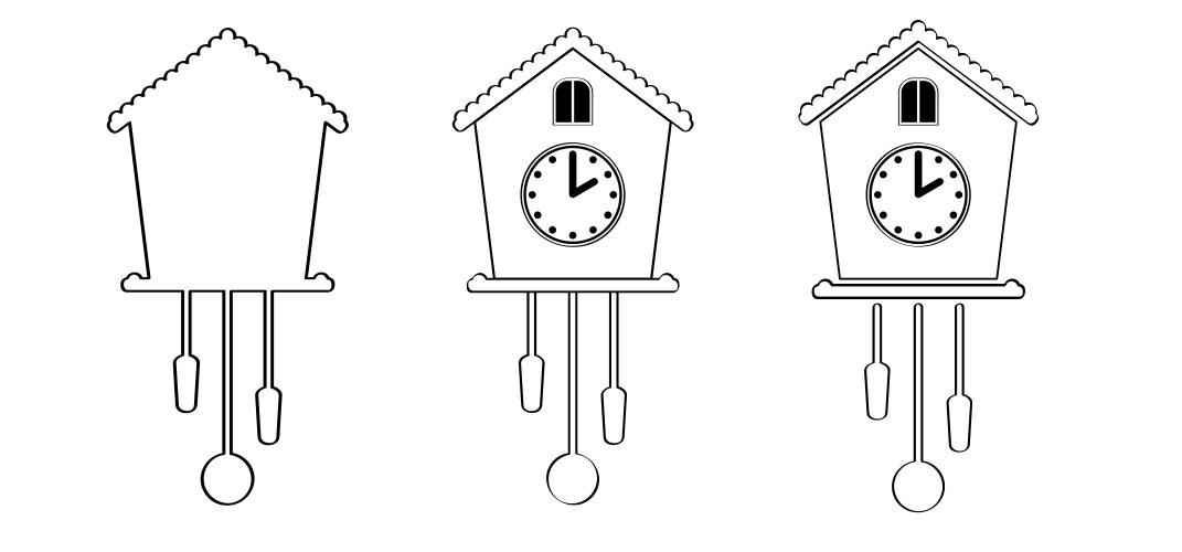 Pendulum Clock Drawing Vector Images (over 980)