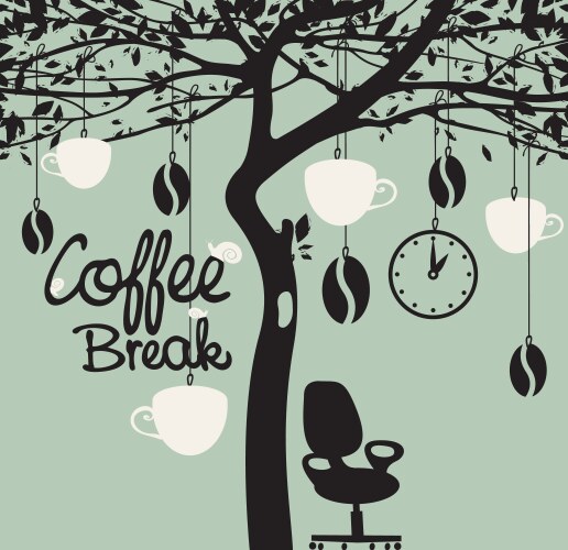 Coffee time Royalty Free Vector Image - VectorStock