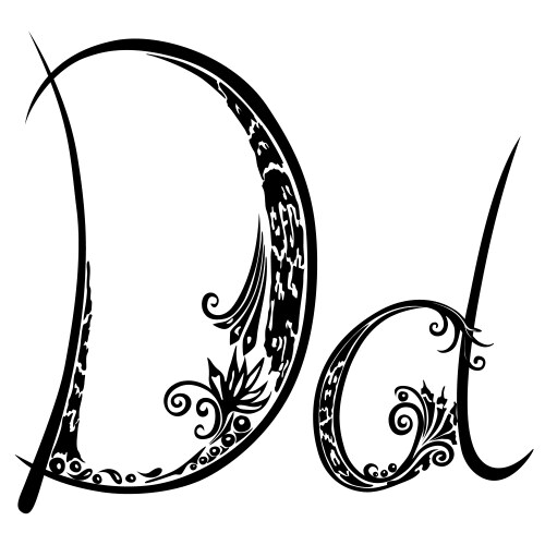 Cursive D Vector Images (over 130)