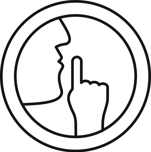 Silence Sign Vector Images (over 10,000)