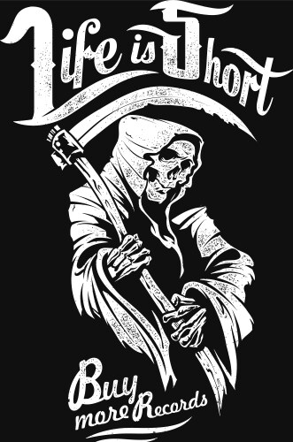 Life is short eat chocolate quote typographic Vector Image