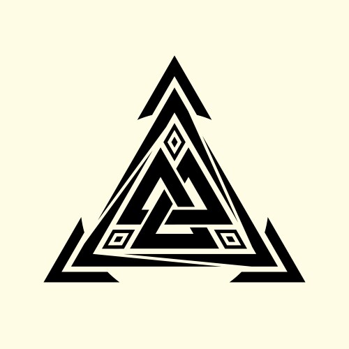 Sacred geometry triangle based symbol and elements