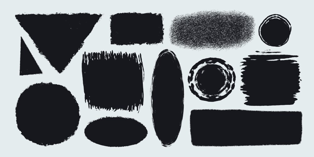 Rough edges oval frame grunge vintage Royalty Free Vector