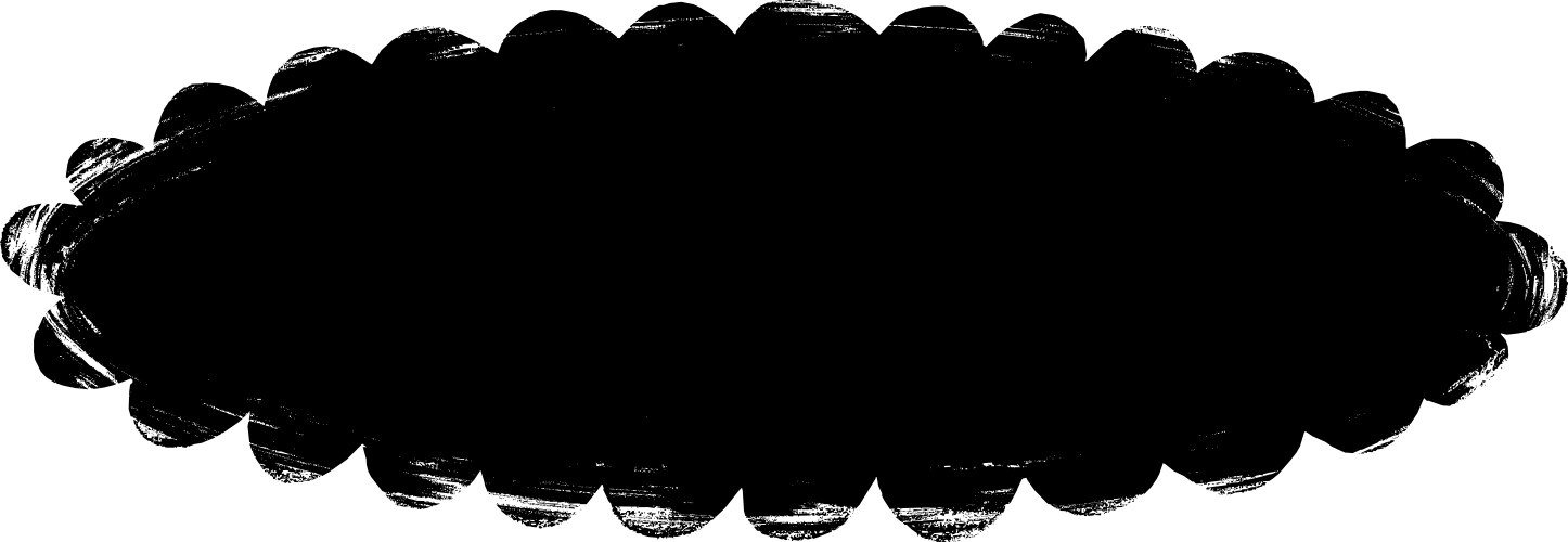 Oval shape with zigzag torn edges grunge style Vector Image