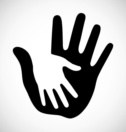 Caring hand Royalty Free Vector Image - VectorStock