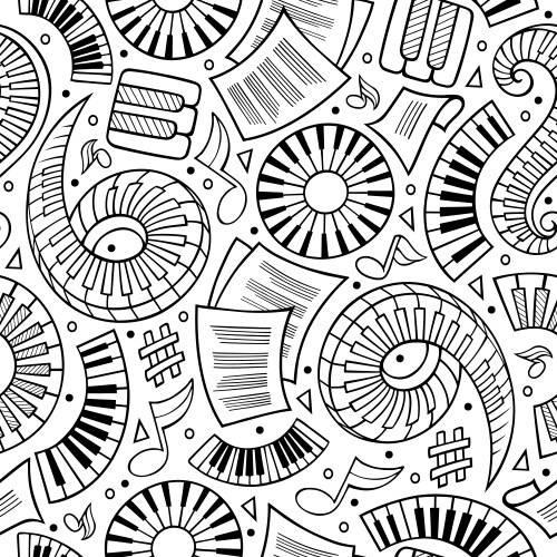 Music pattern Royalty Free Vector Image - VectorStock
