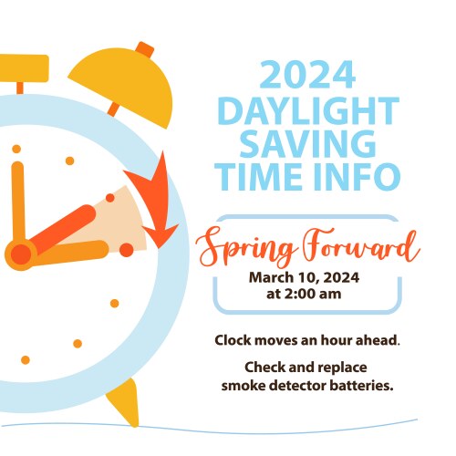 Spring forward 2024 banner calendar with date Vector Image