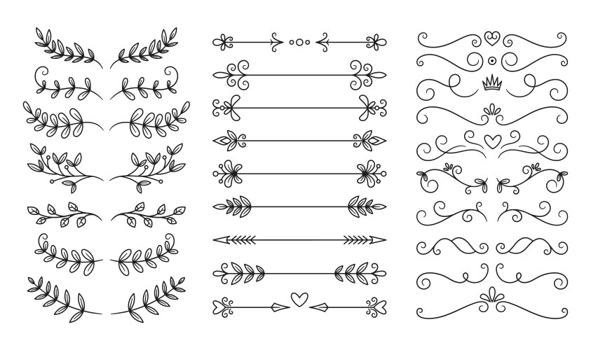 Fancy Underline Vector Images (over 100)