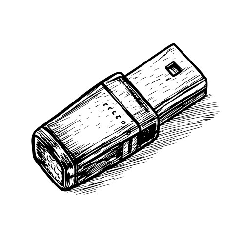 Router drawing isolated hand drawn engraved style Vector Image