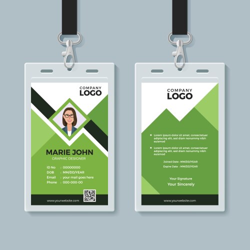 Firefighter id badge design template Royalty Free Vector
