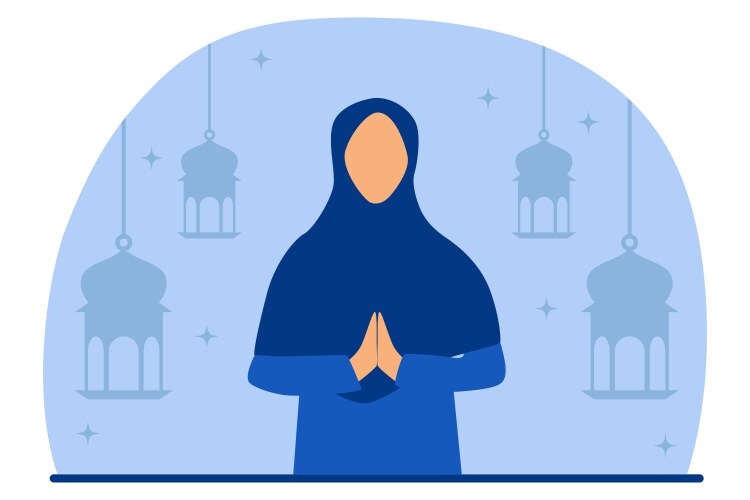 Ramadan flat design Royalty Free Vector Image - VectorStock