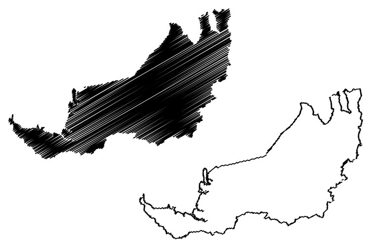 Sarawak map Royalty Free Vector Image - VectorStock