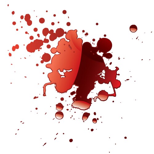 Blood Splatter Isolated Royalty Free Vector Image