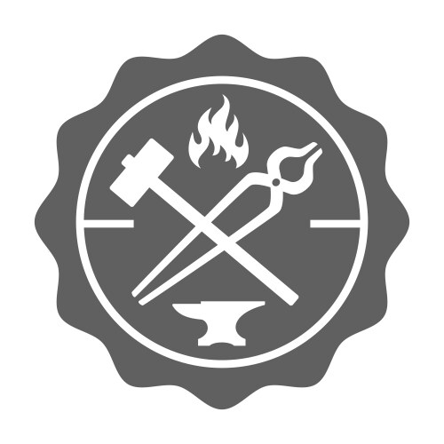 Blacksmith Forge Symbol – Royalty-Free Vector | VectorStock