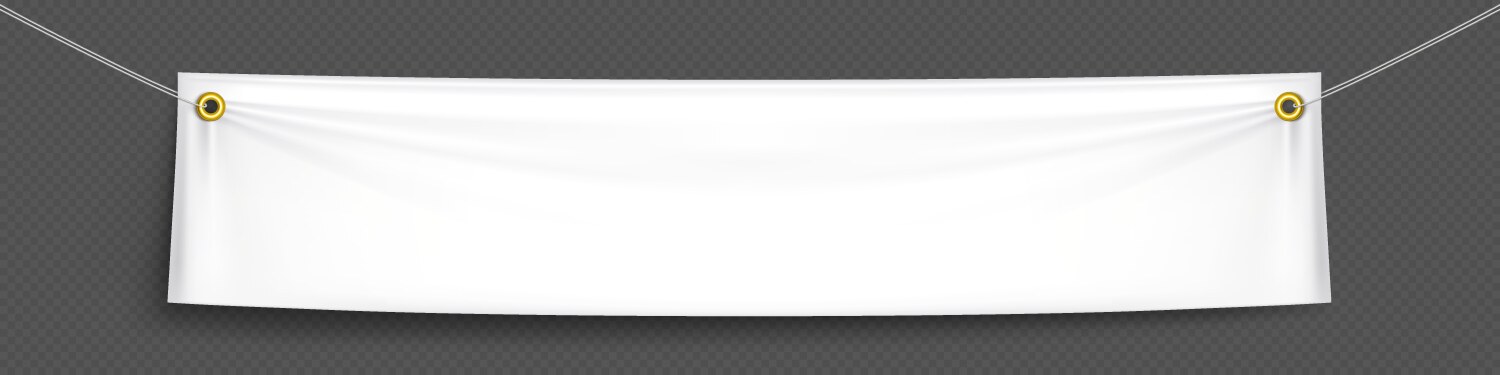 Blank fabric banner Royalty Free Vector Image - VectorStock