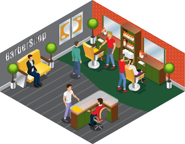 Barber Shop Interior Vector Images (over 1,400)