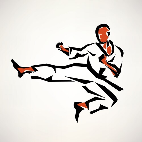 Karate Kicks Vector Images (over 6,600)