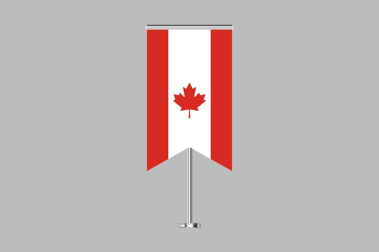 Canada flag Royalty Free Vector Image - VectorStock