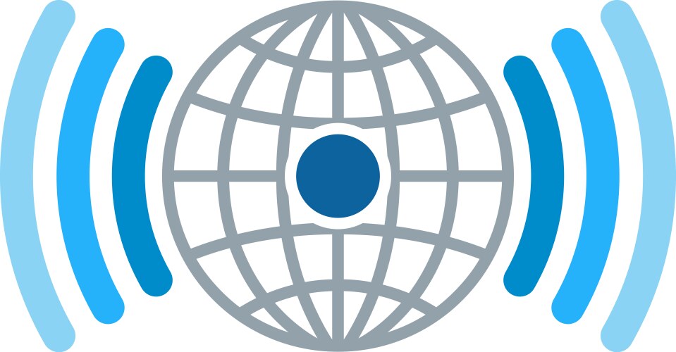 Flattened oval globe Royalty Free Vector Image Flattened oval globe Royalty Free Vector Image