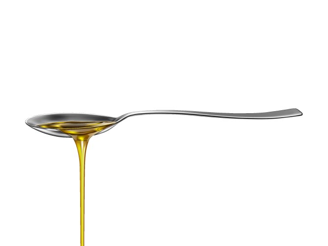 Chocolate paste dripping from a spoon Royalty Free Vector