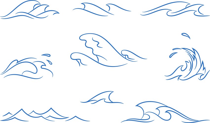 Cartoon Ocean Waves Vector Images (over 36,000)