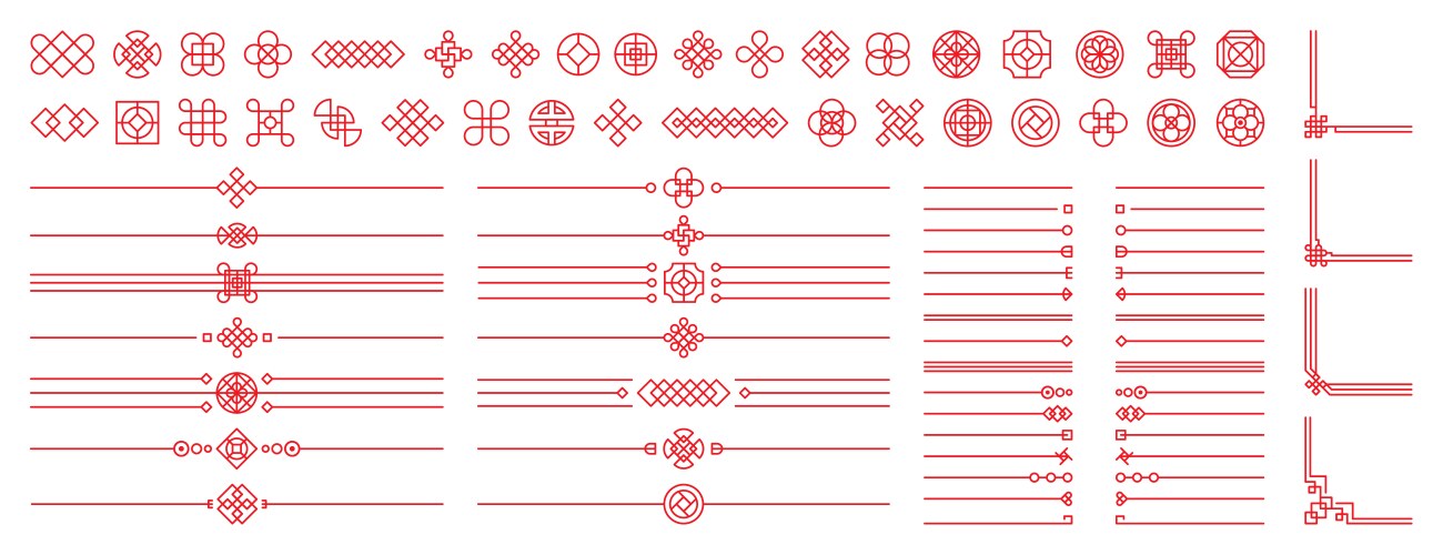 Chinese Pattern Vector Images (over 100,000)