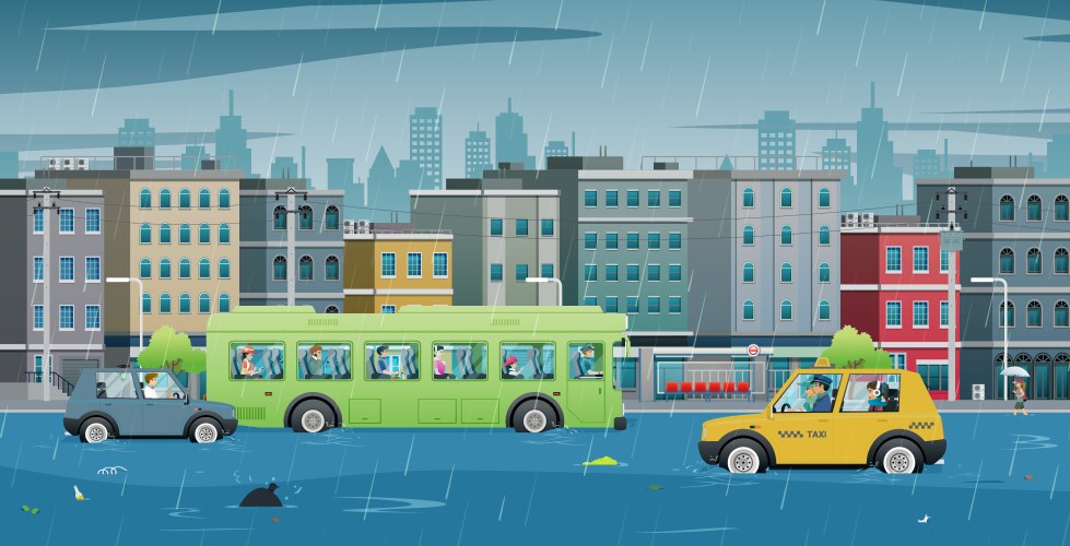 Flooded Road Vector Images (over 1,100)