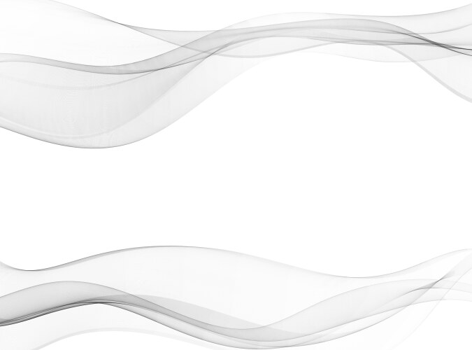 Abstract wavy transparent wave background gray Vector Image