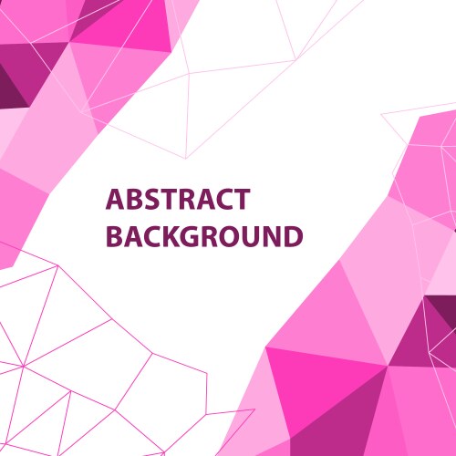 Abstract green geometric background with polygon Vector Image